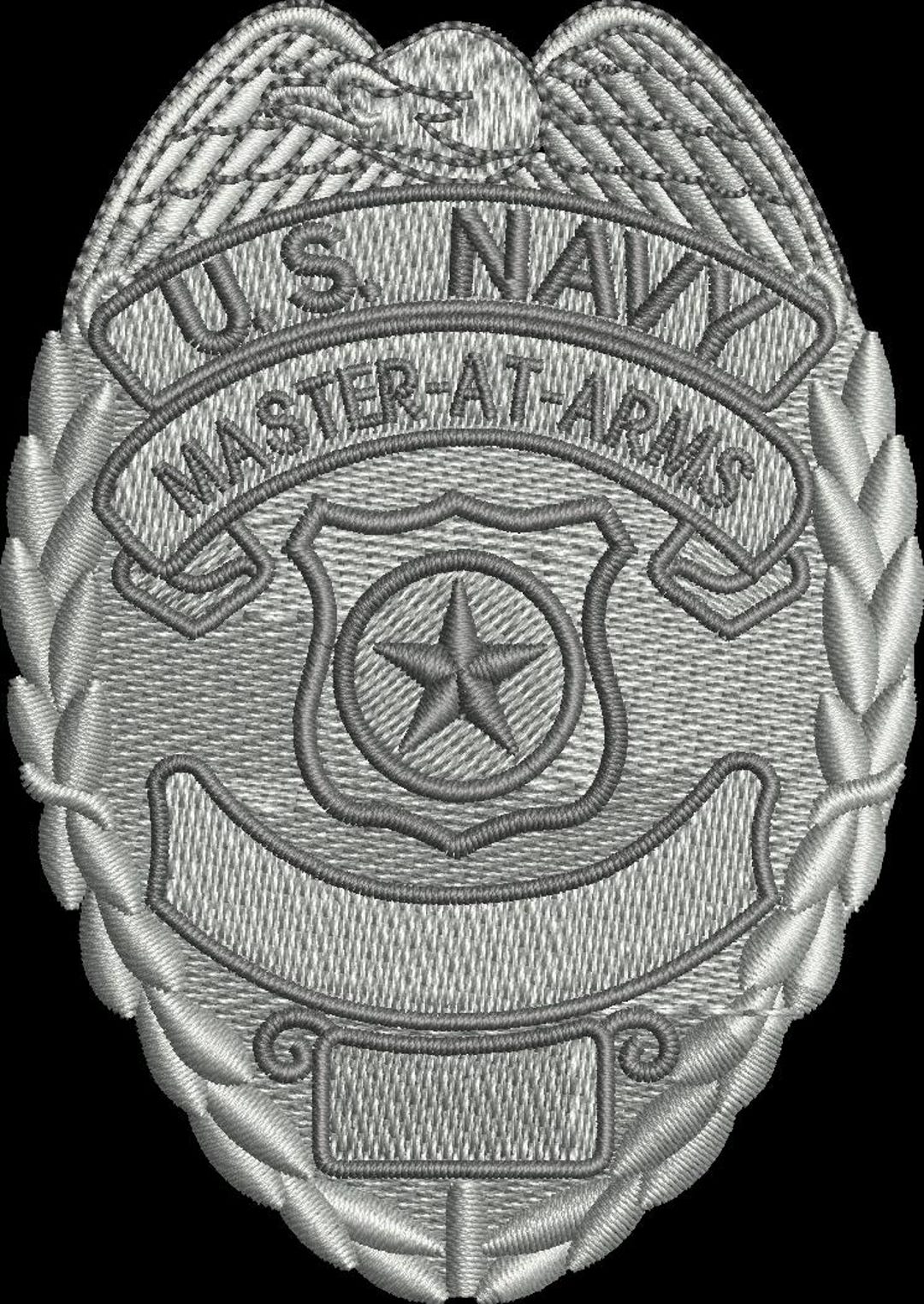 Navy MAA Badge Embroidery Design - Etsy