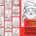 Printable Christmas Wish List, With Colouring Pages, Santa Letter ...