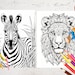 24 Pages Wild Animal Coloring Book | Instant Download | Coloring Pages ...