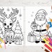Printable Christmas Wish List, With Colouring Pages, Santa Letter ...