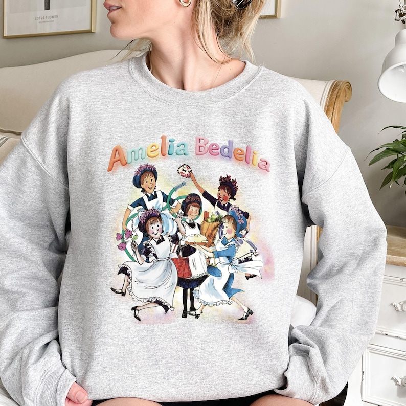 Amelia Bedelia Sweatshirt, 90s Kid Retro Crewneck Children's Book ...