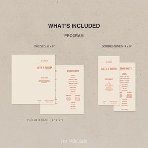 Retro Wedding Program Template, Bold Colorful Fun Bright Vintage ...
