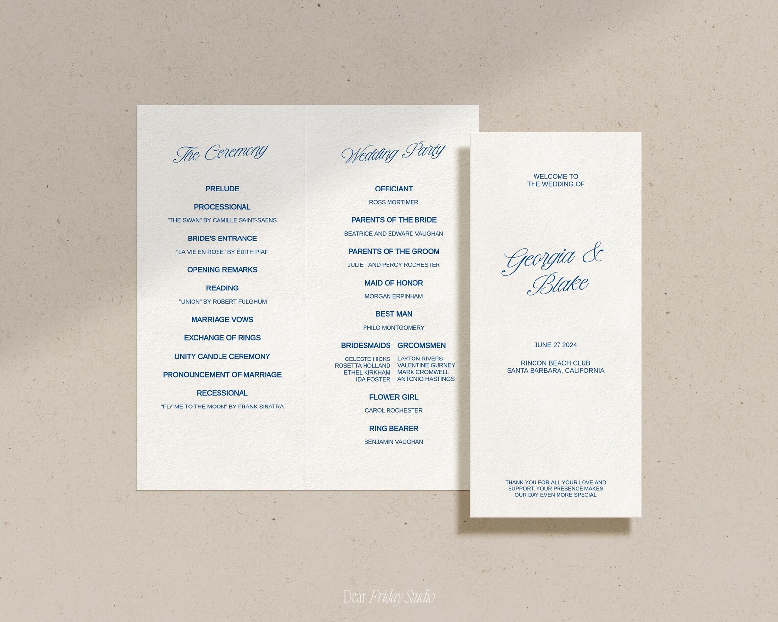 Modern Wedding Program Template, Retro Bright Colorful Whimsical Order ...