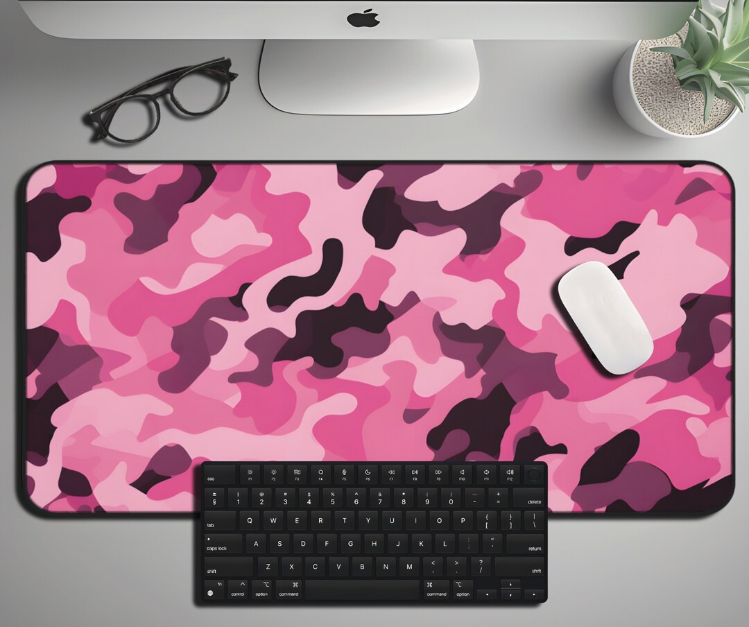 Pink Desk Mat Cute Gaming Mouse Pad for Woman Gamer Unique - Etsy
