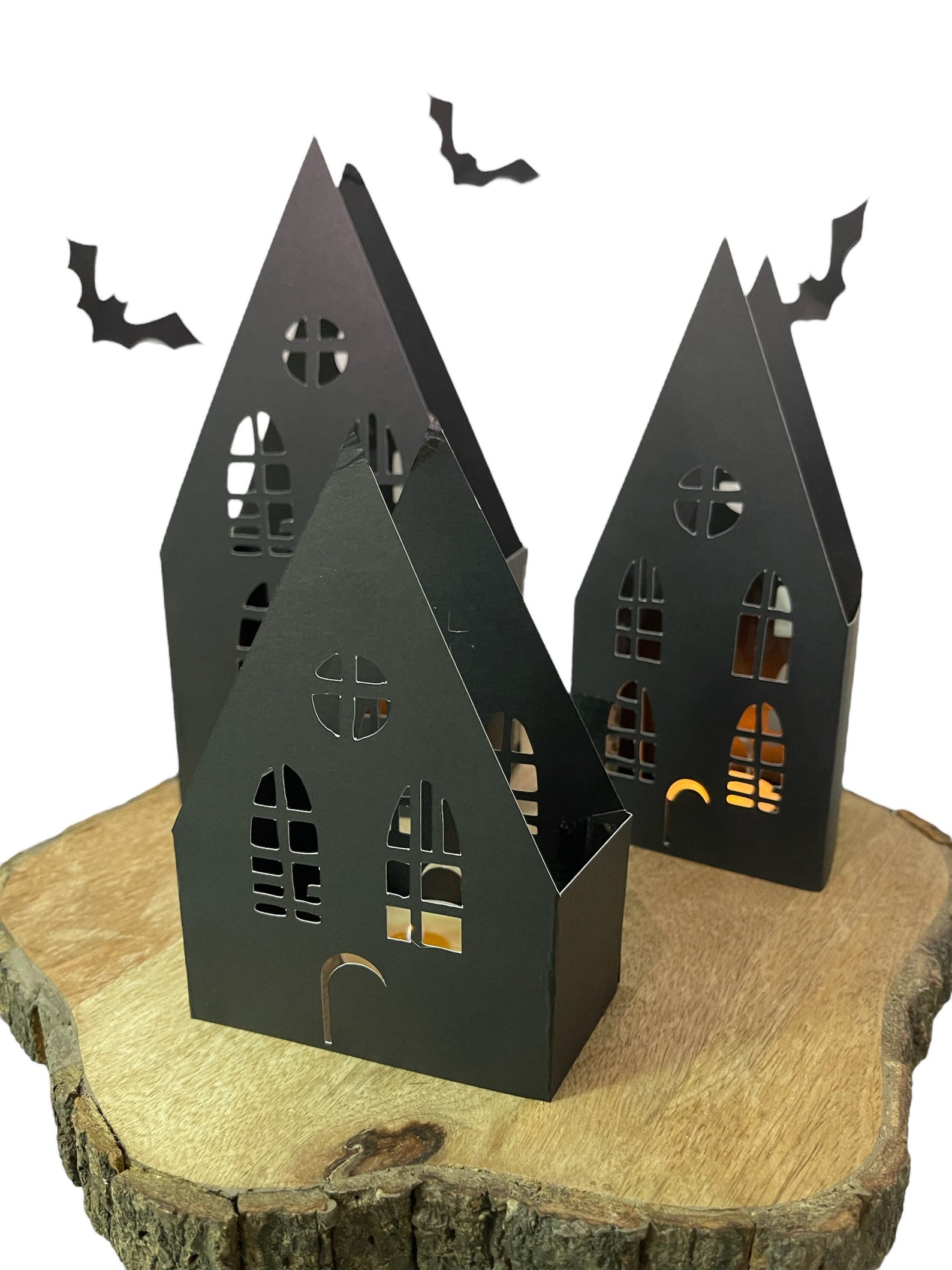 Haunted House Luminary, SVG File for Cricut, Halloween Decor ...