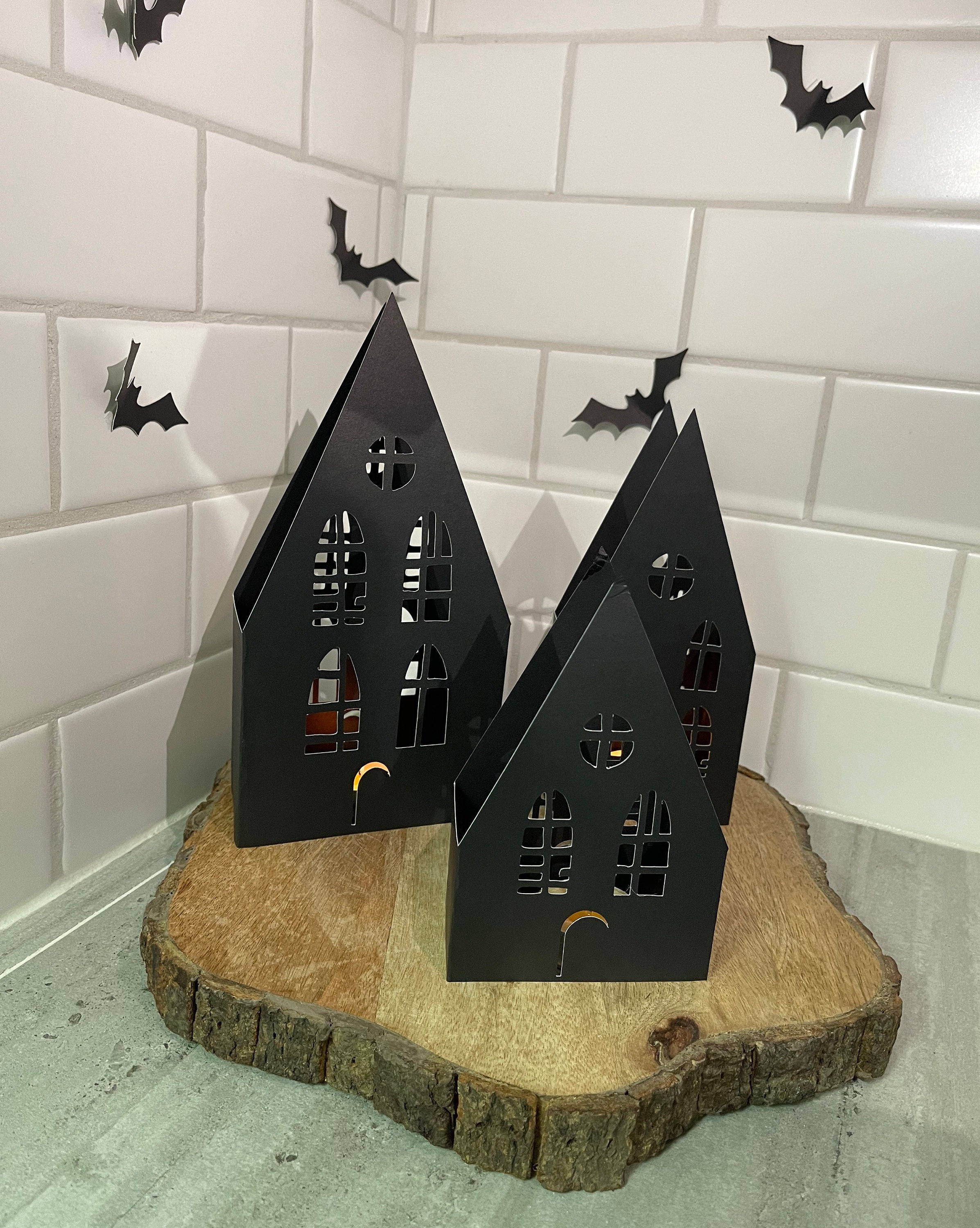 Haunted House Luminary, SVG File for Cricut, Halloween Decor ...