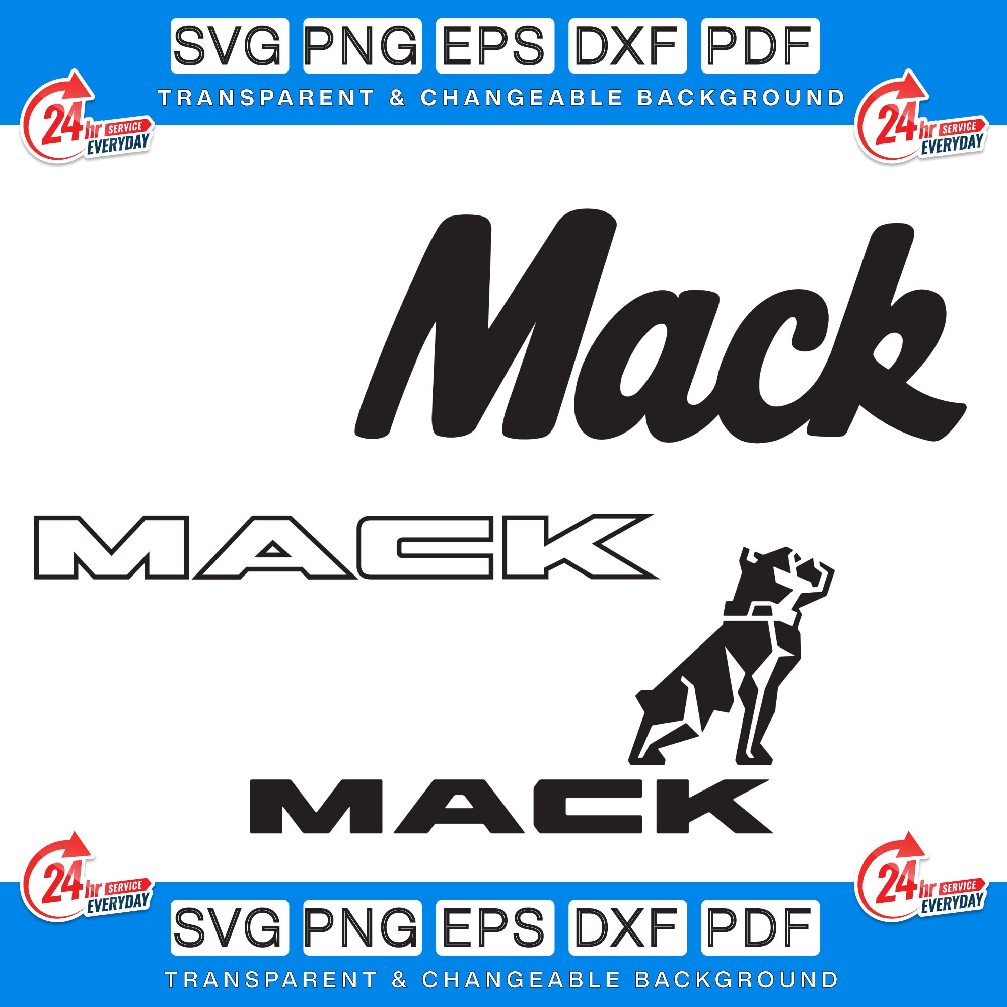 Mack Truck Logo Outline