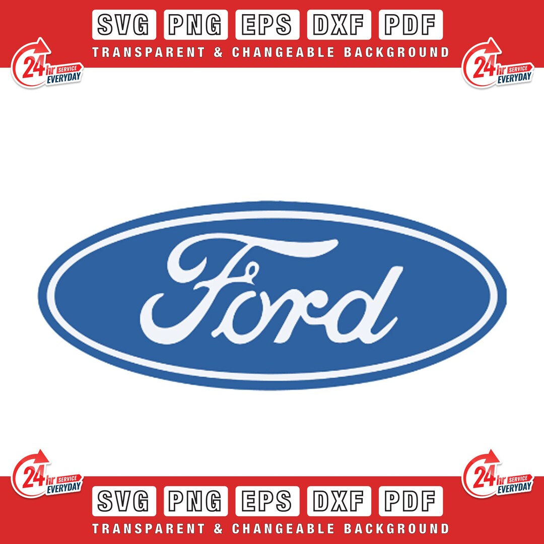 Ford Car Logo Png Pdf Eps Dxf Svg Cricut archivo de - Etsy México