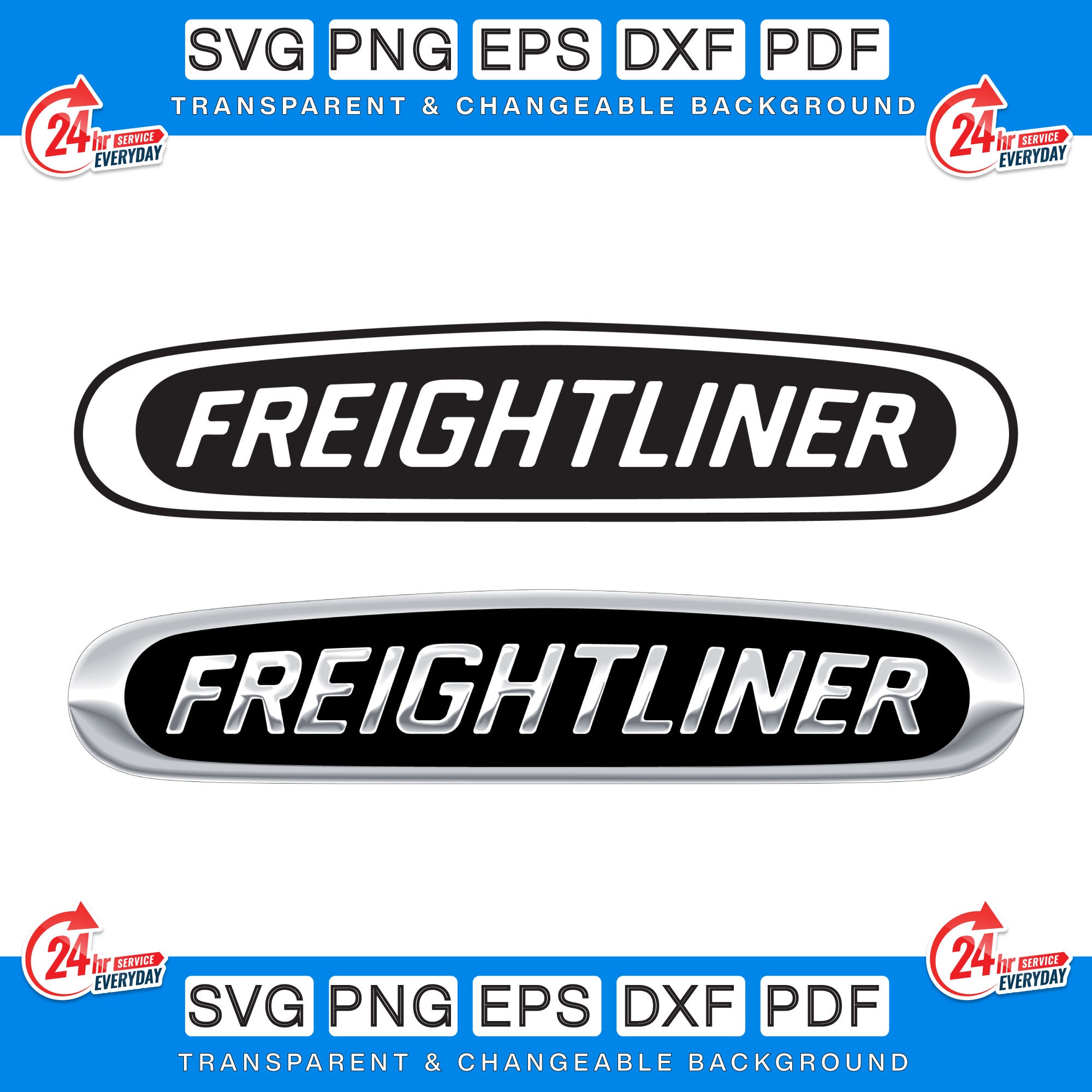 White Freightliner Logo