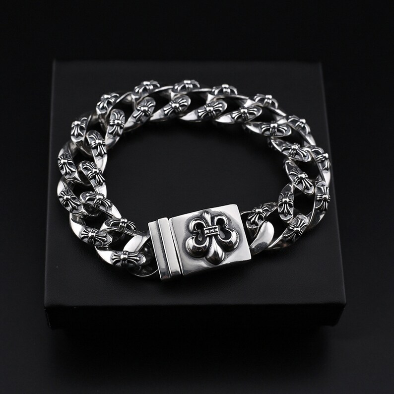 Chrome Hearts Style Braceletchrome Hearts Braceletchrome - Etsy