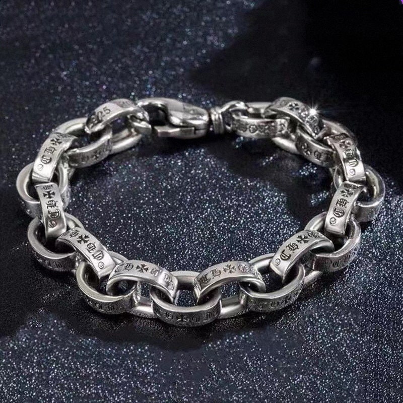 Chrome Hearts Style Braceletchrome Hearts Braceletchrome - Etsy