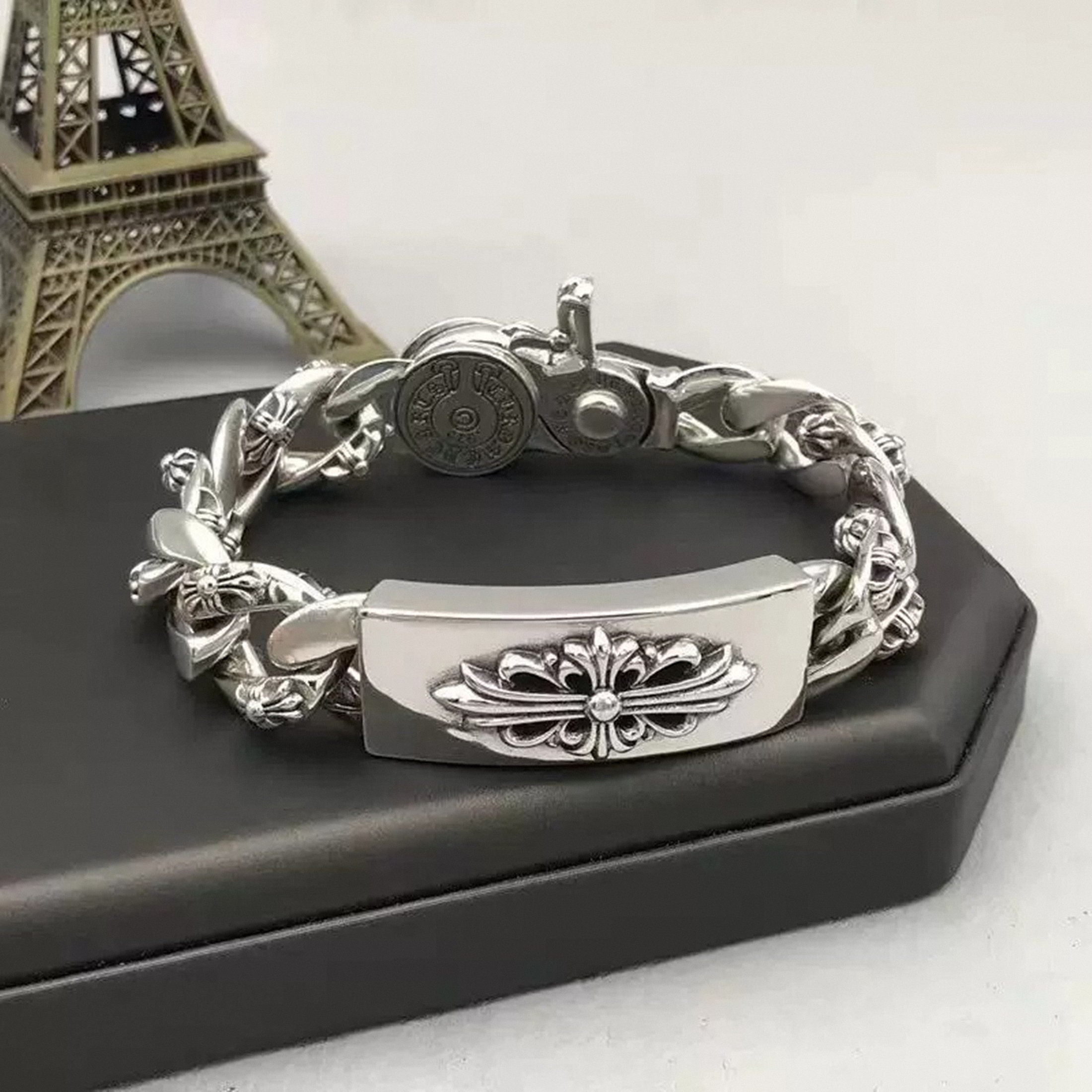 Chrome Hearts Style Braceletchrome Hearts Braceletchrome - Etsy