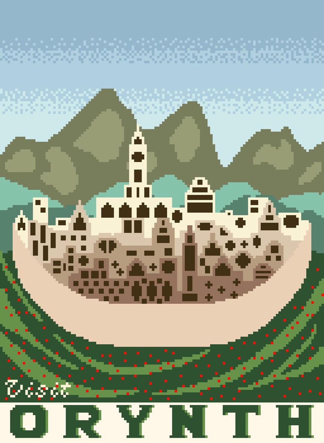 Visit Orynth Cross Stitch Pattern - Digital Download - Etsy