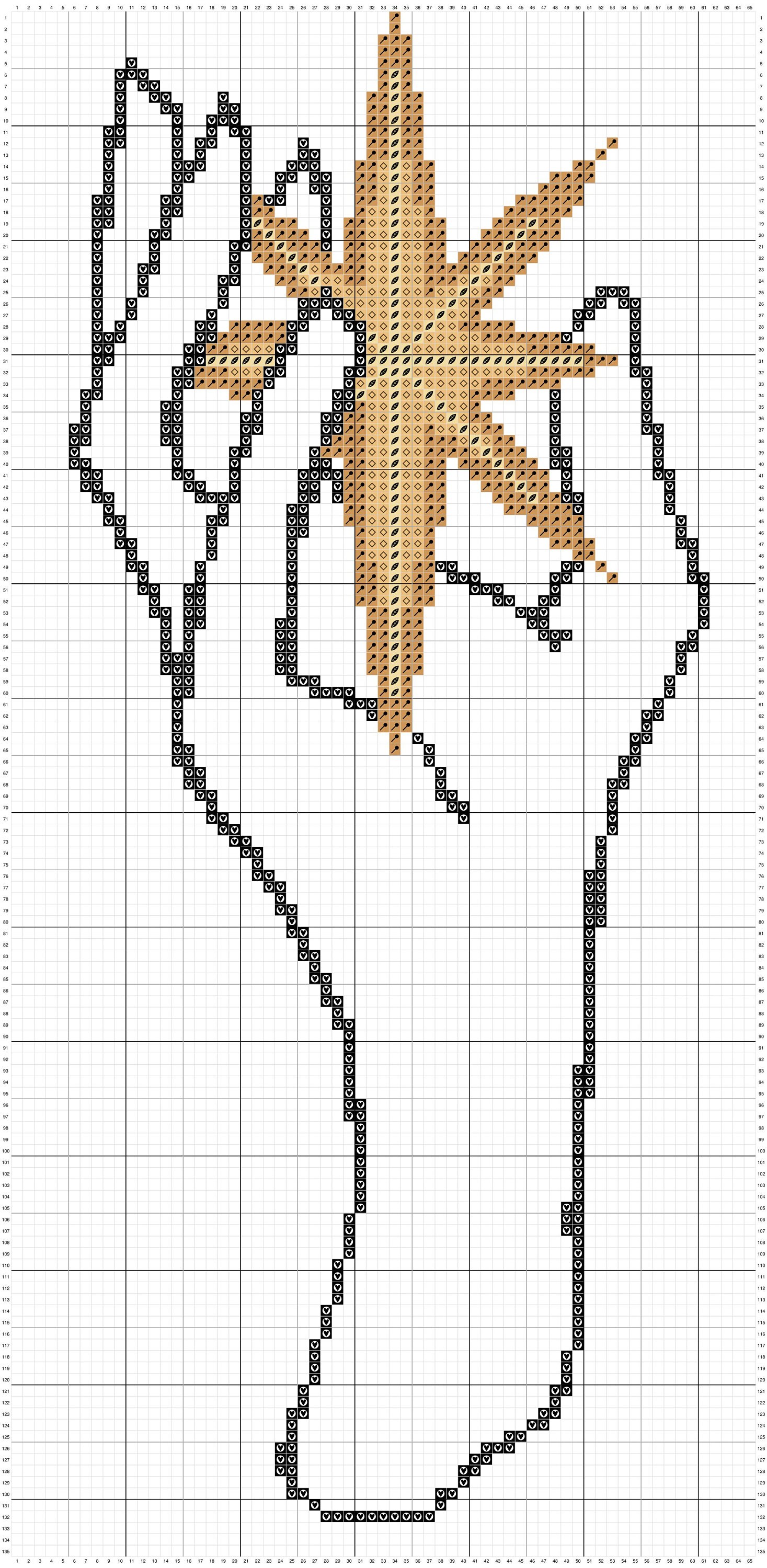 Bryce's Hand Cross Stitch Pattern - Digital Download - Etsy
