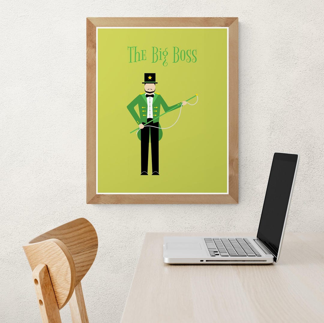 Circus Ringmaster Wall Art Poster / Male Man Big Boss Office Character ...