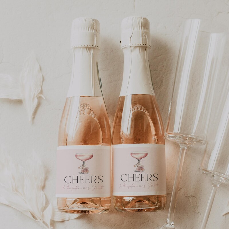 Mini Champagne Labels - Etsy