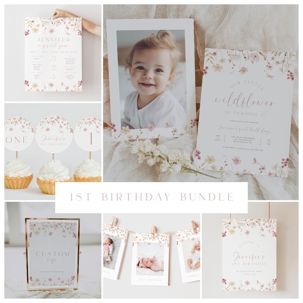 Wildflower First Birthday - Etsy