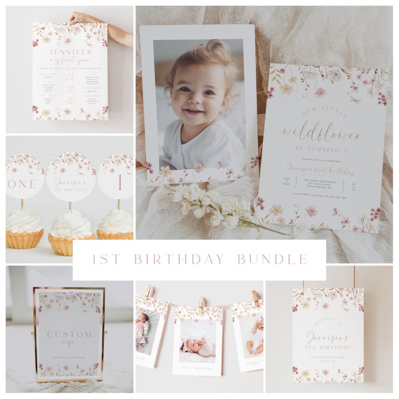 Wildflower First Birthday - Etsy