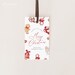 A Sweet Christmas Gift Tag Template, Printable Cookie Christmas Tag ...