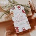 A Sweet Christmas Gift Tag Template, Printable Cookie Christmas Tag ...