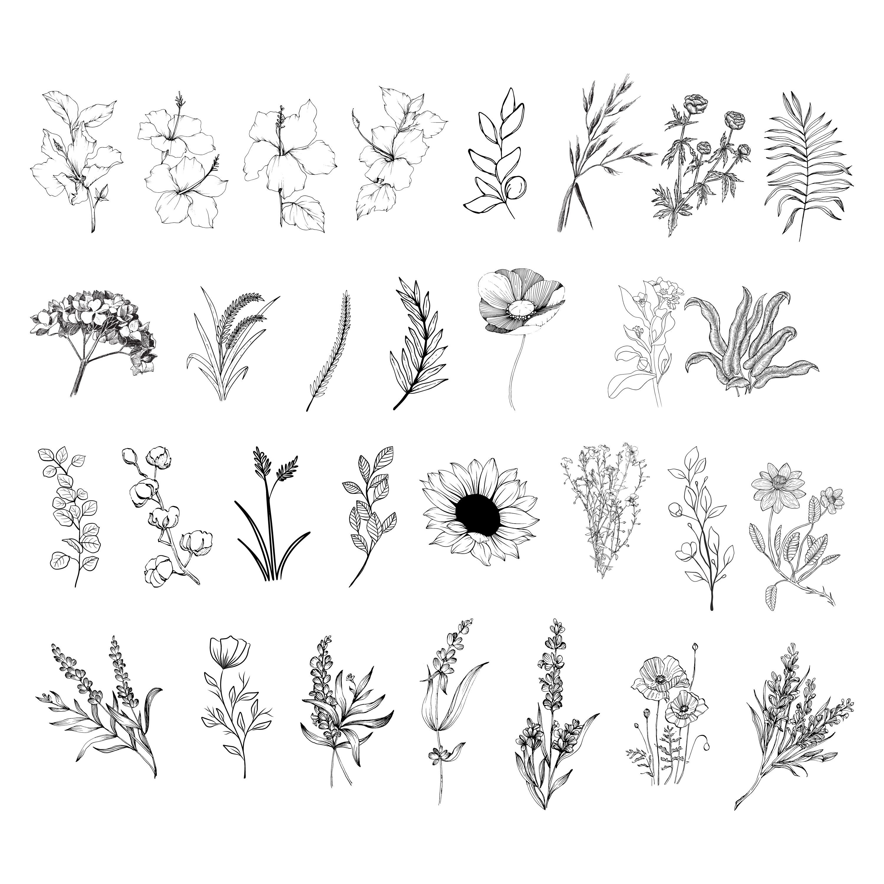 150 Botanical Svg Bundle, Floral Svg Bundle, Flower Svg, Botanic Svg ...