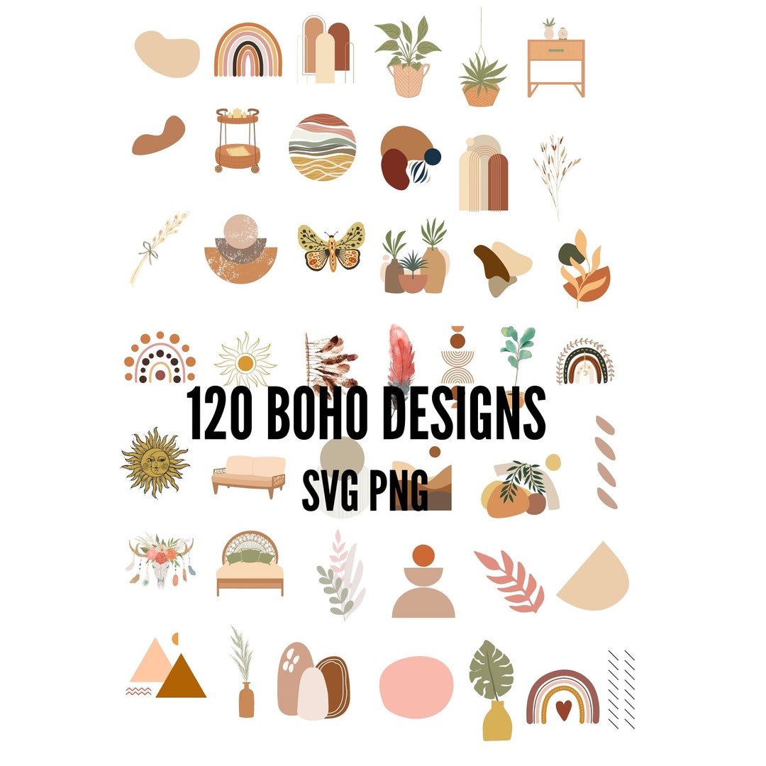 Boho Svg Bundle Boho Svg Designs Boho Art Boho Digital Art - Etsy