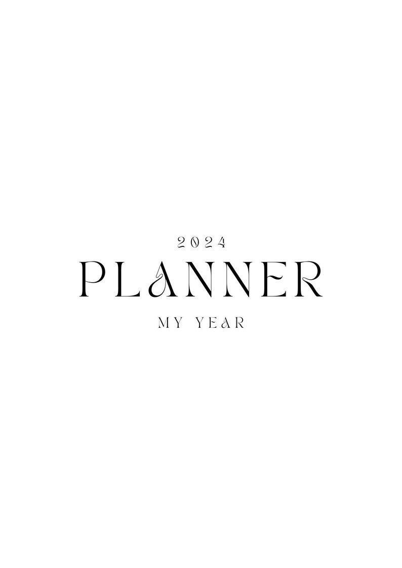2024 Printable Planner Minimalist Planner Modern Planner. - Etsy