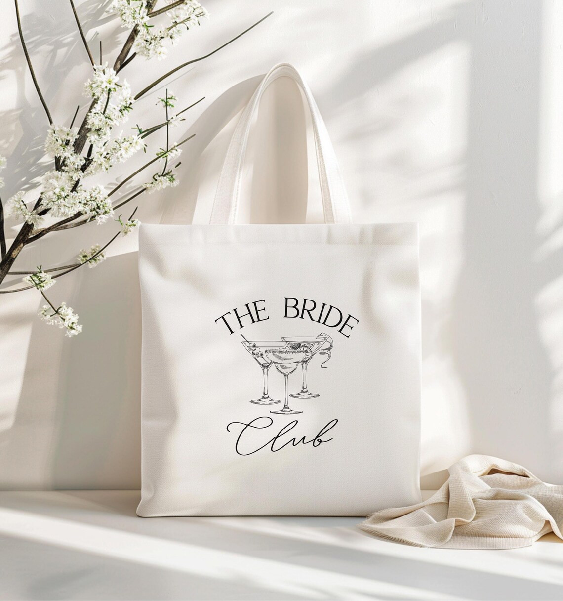 The Bride Club Tote Bag, Wedding Party Favor, Bridal Shower Gift, Eco ...