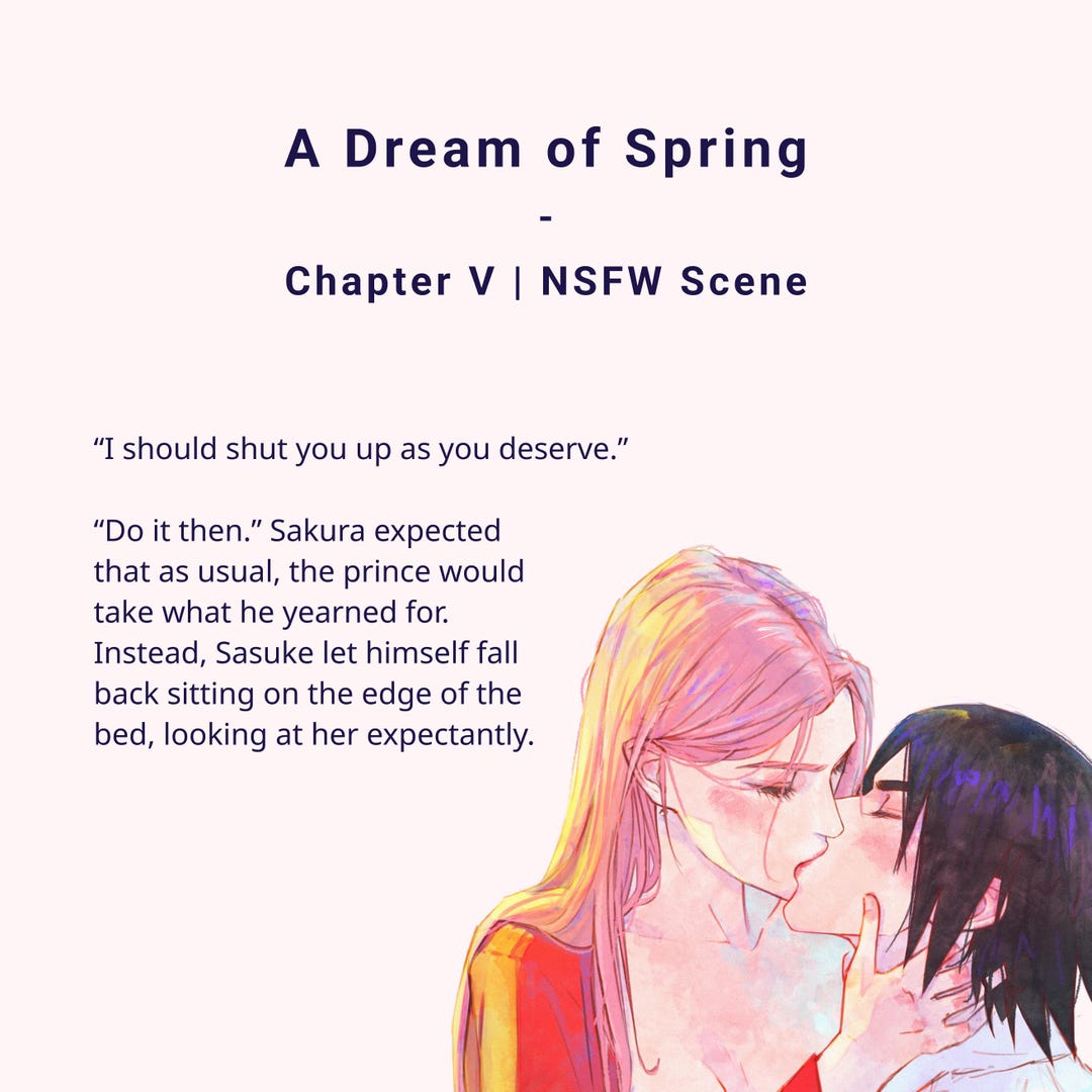 A Dream of Spring – NSFW Sasusaku Fanfic PDF | Free Scene Sample - Link in Description ...