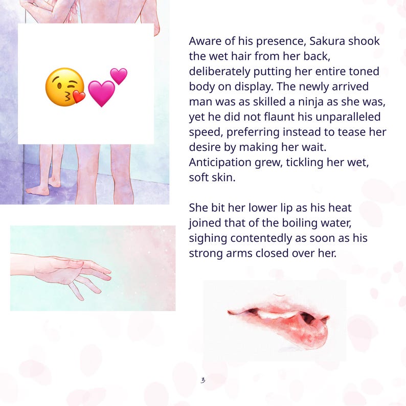 Concealed in Steam – NSFW Sasusaku Illustrated Fanfic PDF | 44 Illustrations | 46 Pages ...