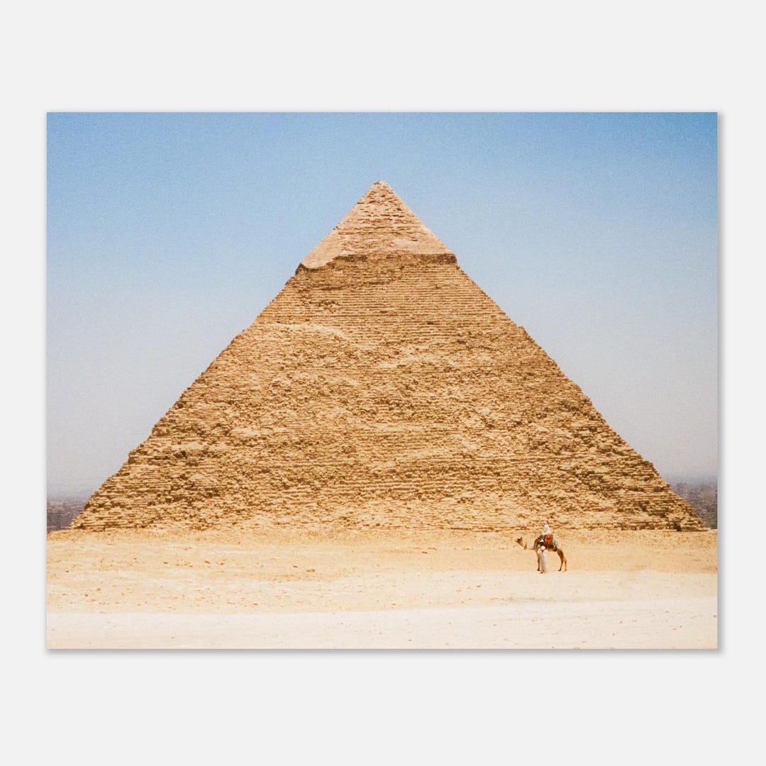 The Great Pyramid of Giza, Egypt - Unframed Film Photography Print ...
