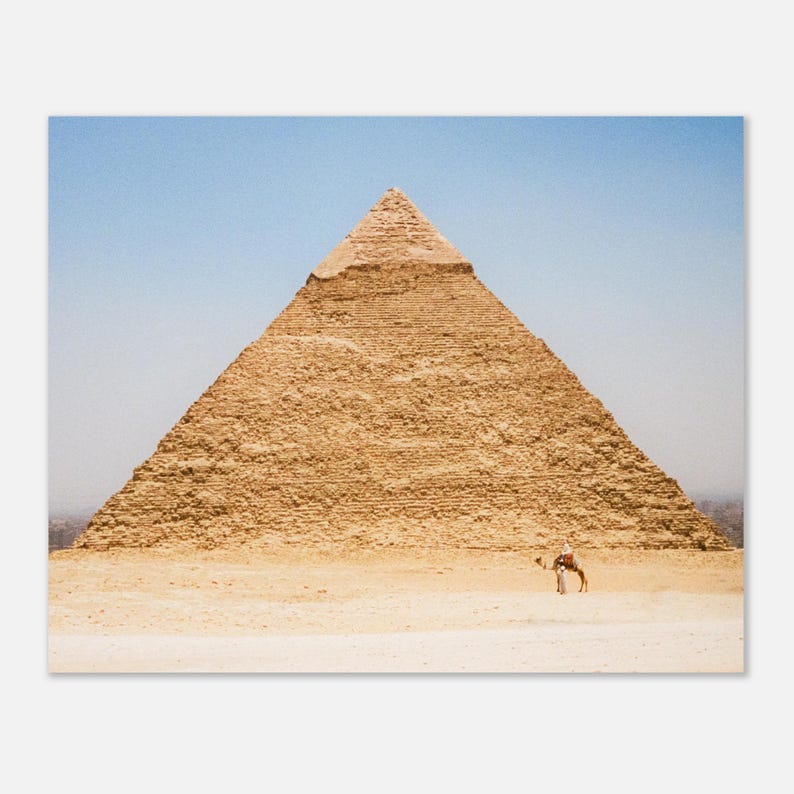 The Great Pyramid of Giza, Egypt - Unframed Film Photography Print ...