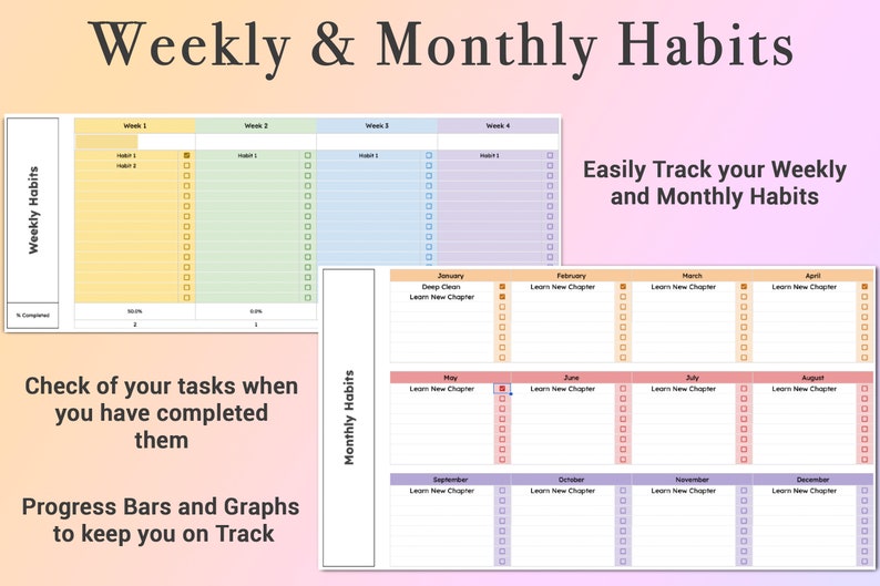 Student Planner Google Sheets Academic Planner Spreadsheet, Assignment ...