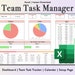 Team Task Tracker Spreadsheet Excel to Do List Planner, Manager ...