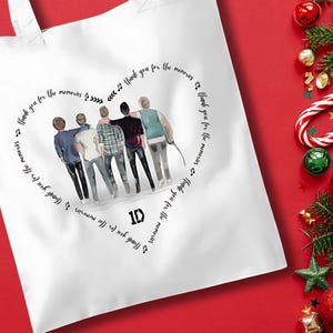 One Direction Tote Bag | 1D Merch | 1D Bag | Christmas Gift for ...