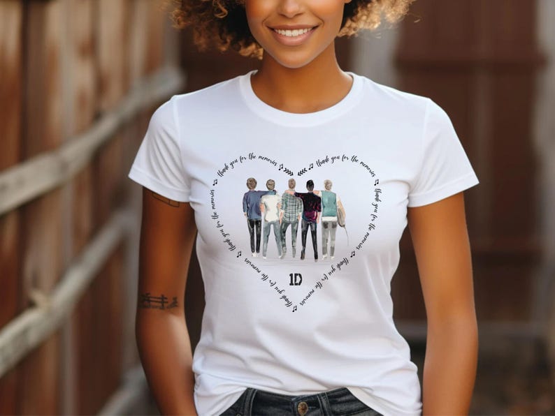 One Direction Tshirt | One Direction Merch | Gift for Mum or Sister | Mother's Day for ...