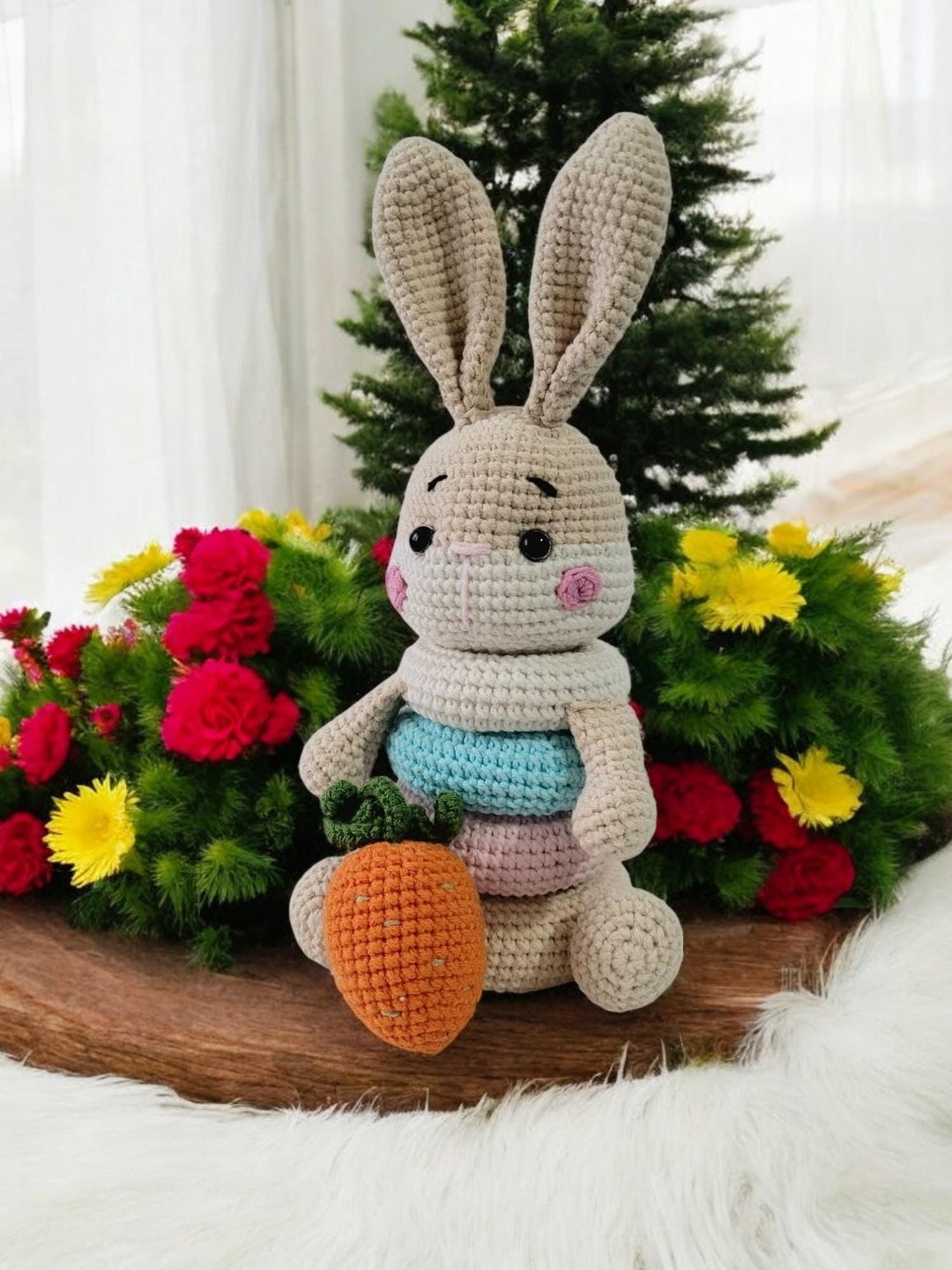 Crochet Bunny Pattern / Stuffed Bunny / Crochet Animals / Amigurumi ...
