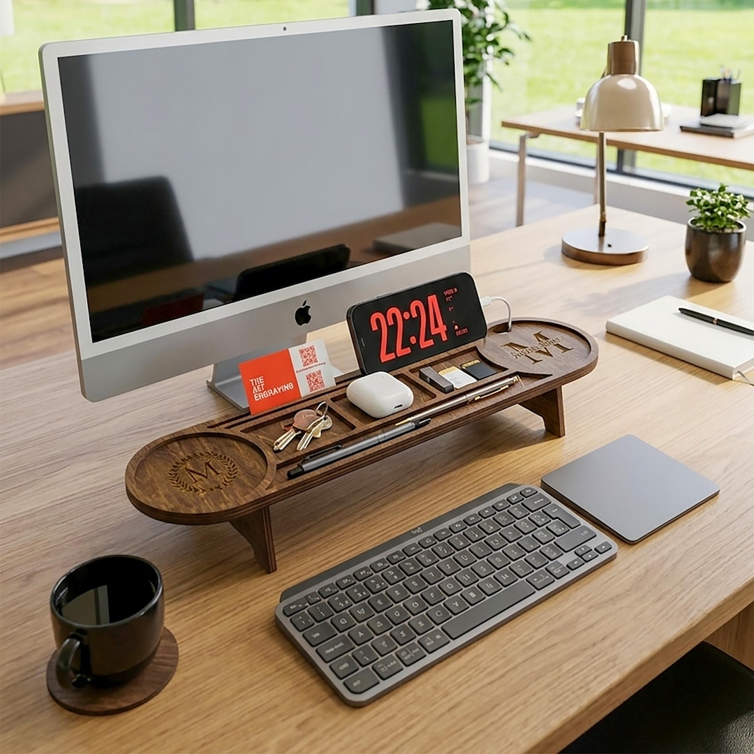 Personalized Desk Organizer for Coworker, Work Bestie Christmas Gift ...