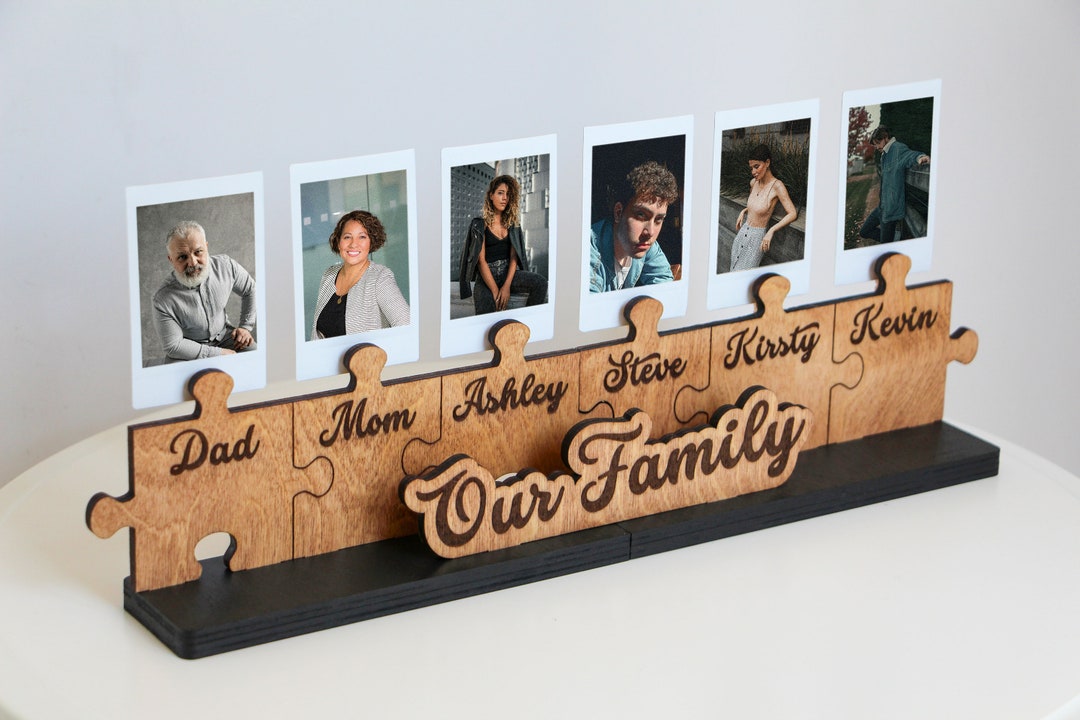 Custom Portrait Stand, Photo Hanger, Family Name Sign With Photo, Desk ...