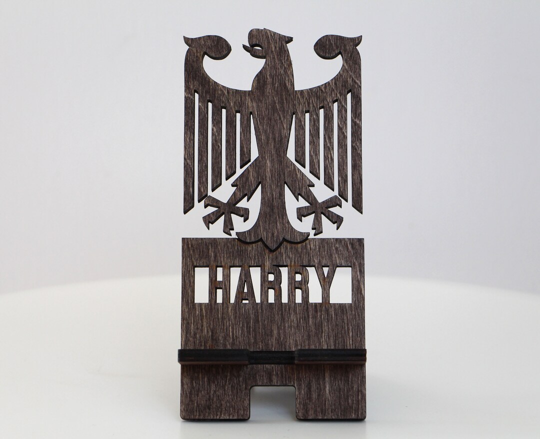 German Eagle Phone Holder Custom Phone Stand Personalized - Etsy