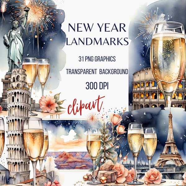 Paris Clip Art Set - Etsy