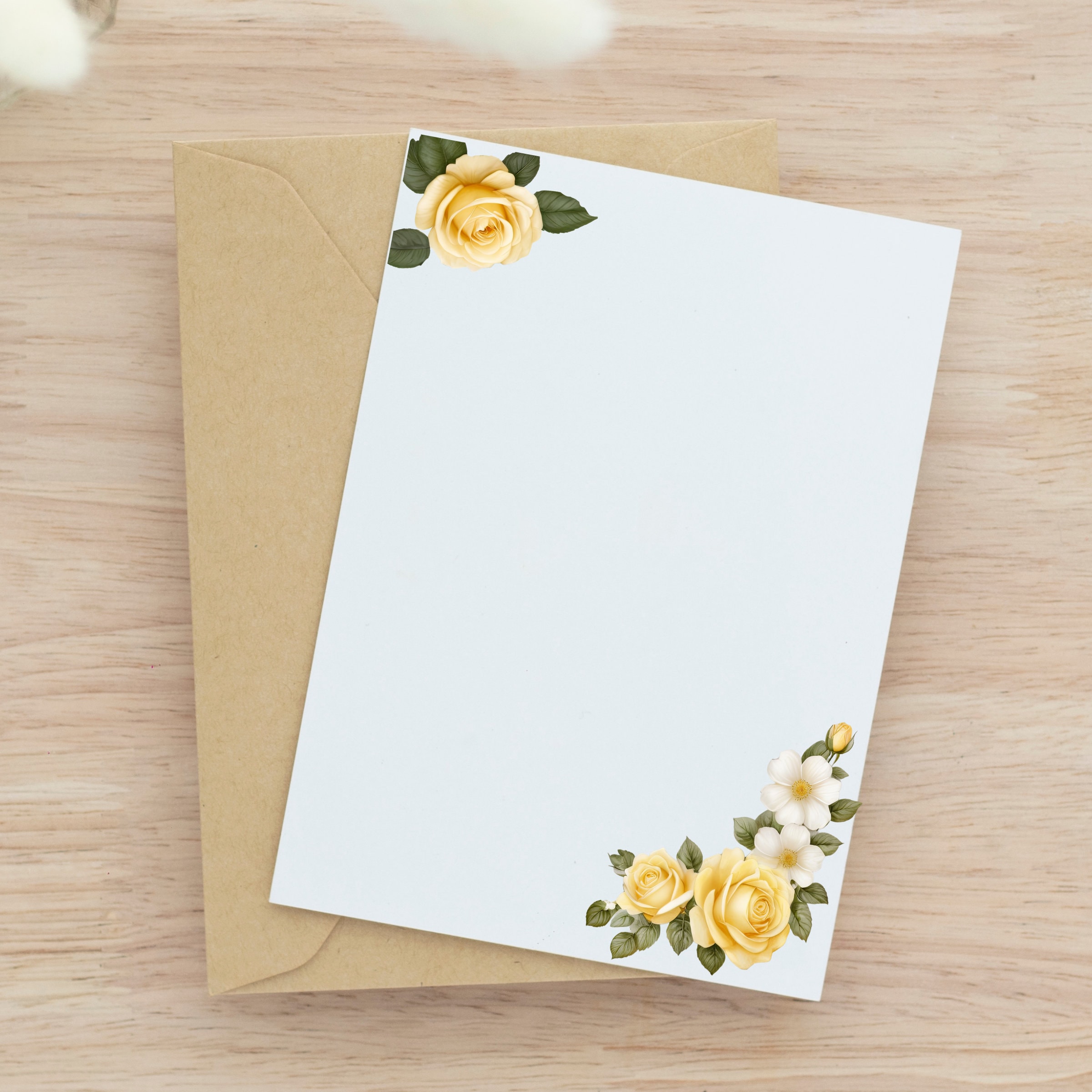 Soft Yellow Roses Clipart, Bouquet Floral Digital Art, Rose PNG Bundle ...