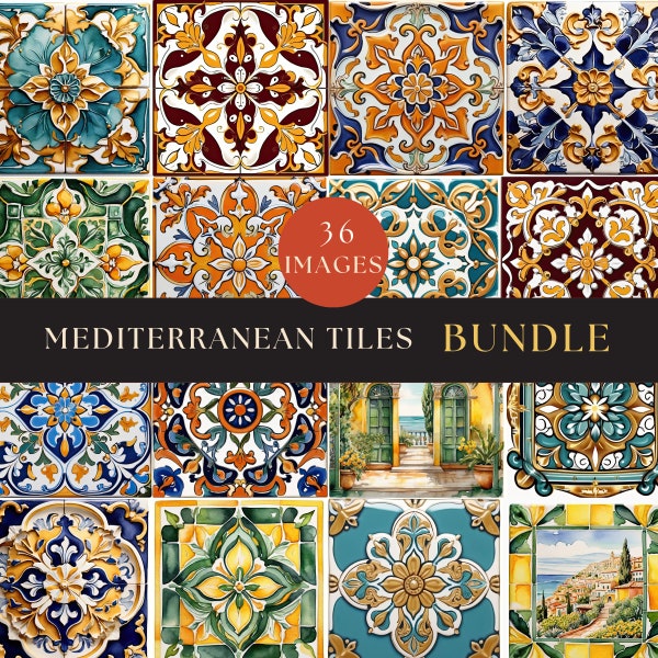 Mediterranean Tile - Etsy