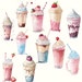 Watercolor Milkshake Clipart Set, Summer Dessert PNG, Instant Download ...