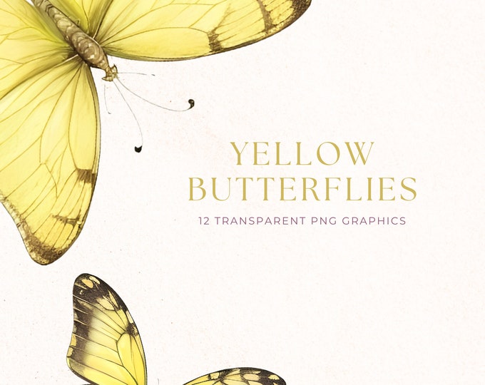 3 Sheets Self Adhesive Yellow Butterflies Stickers Colorful ...