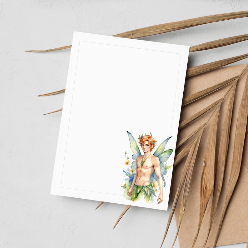 Male Fairy Spring Clipart, Fantasy Art, Faerie Males PNG, Instant ...