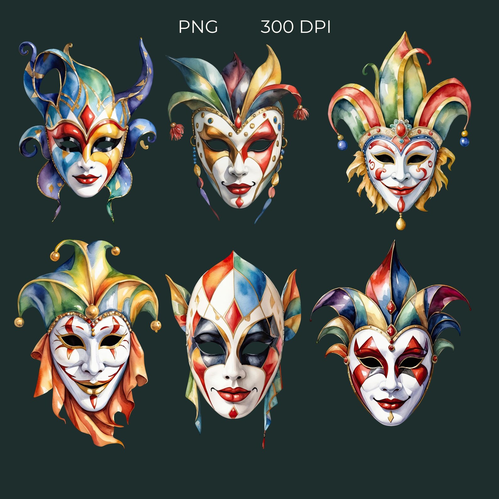 Venetian Mask Clipart PNG, Masquerade Carnival, Scrapbook Supply, Craft ...