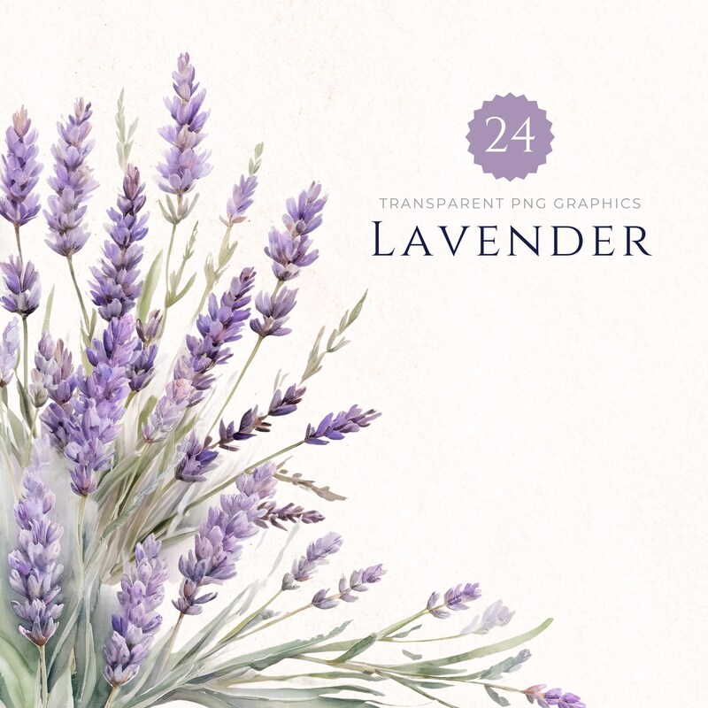 Lavender Watercolor - Etsy