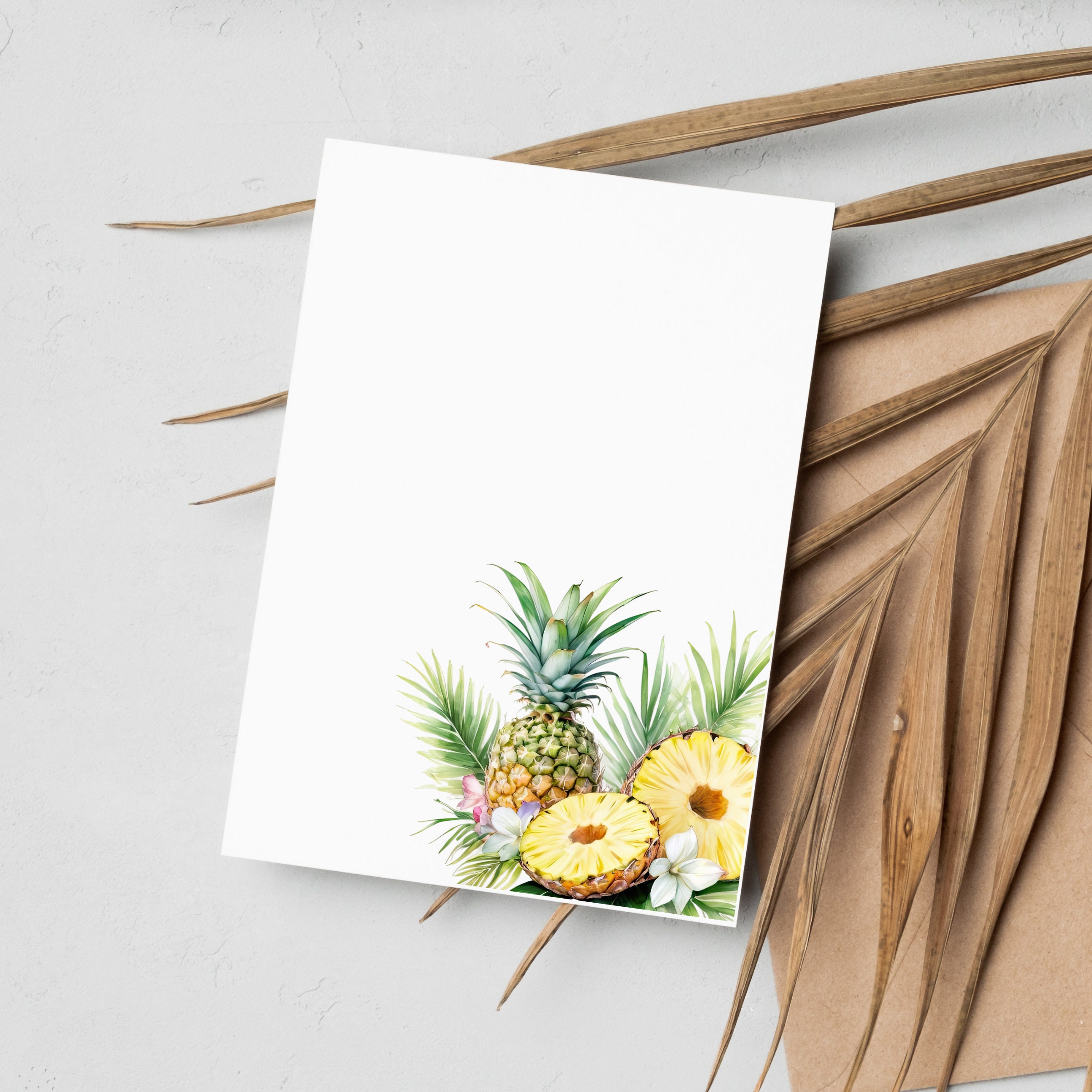 Colorful Pineapple Clipart, Tropical Clip Art, Fruit PNG, Summer Vibes ...