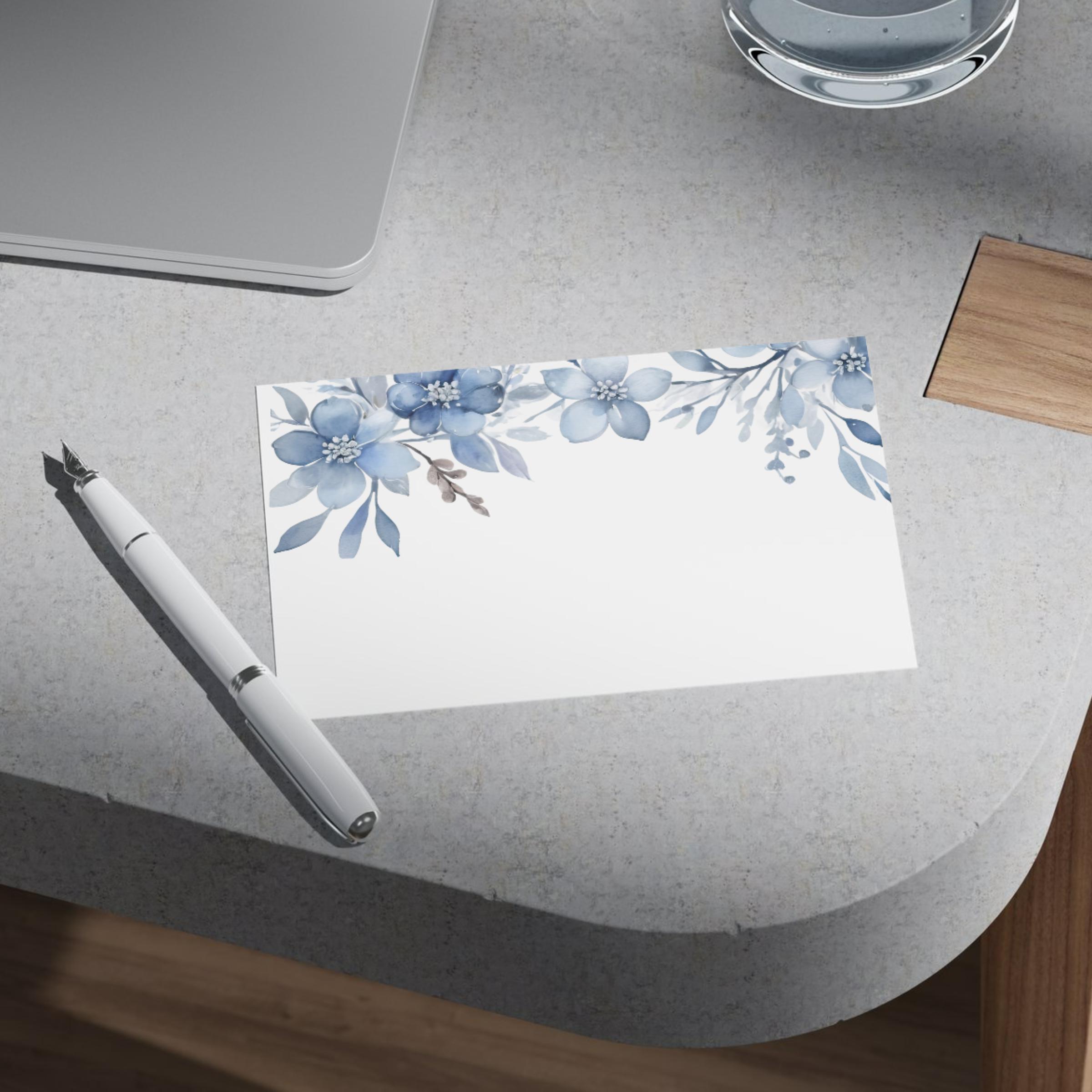 Pale Blue Flower Clipart Watercolor Floral PNG, Junk Journal Images ...